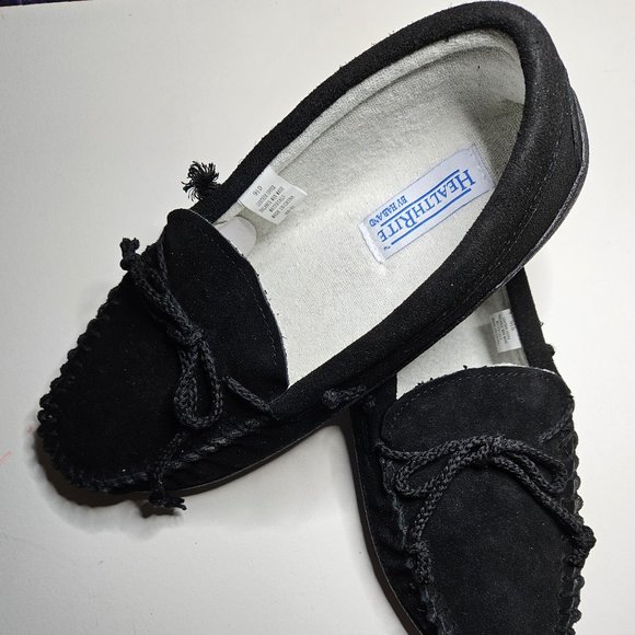Haband | Shoes | Health Rite By Haband New Slippers Suede Moccasin Mens ...